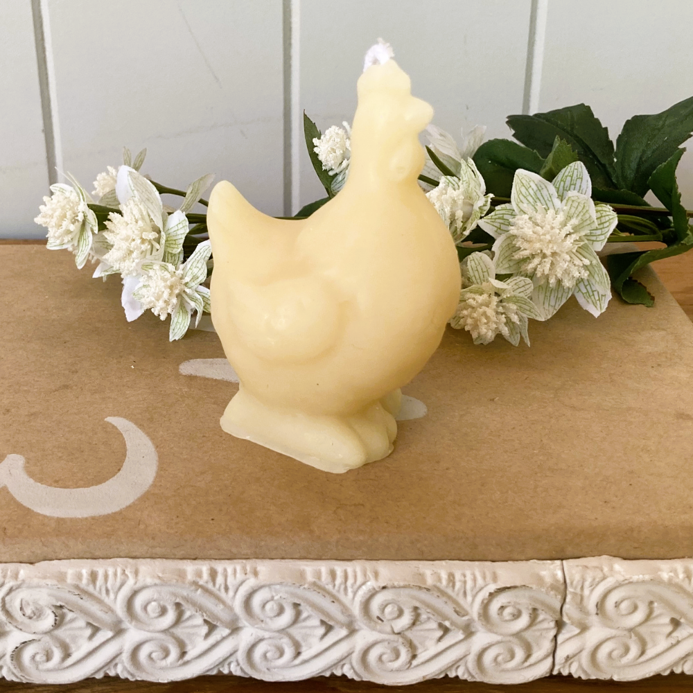 Chicken - beeswax candle – Evelyn and Owl