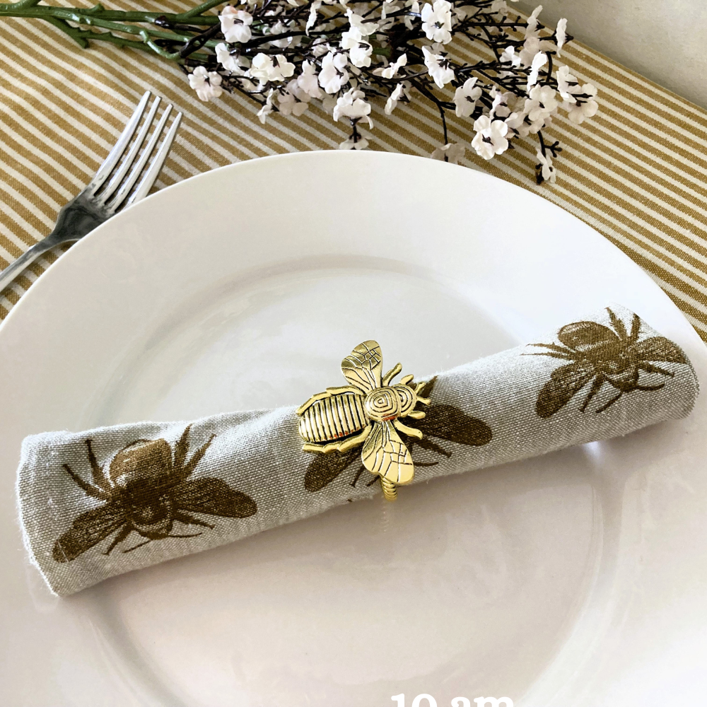 Abby Bee Napkins Set/4 - mustard – Evelyn and Owl