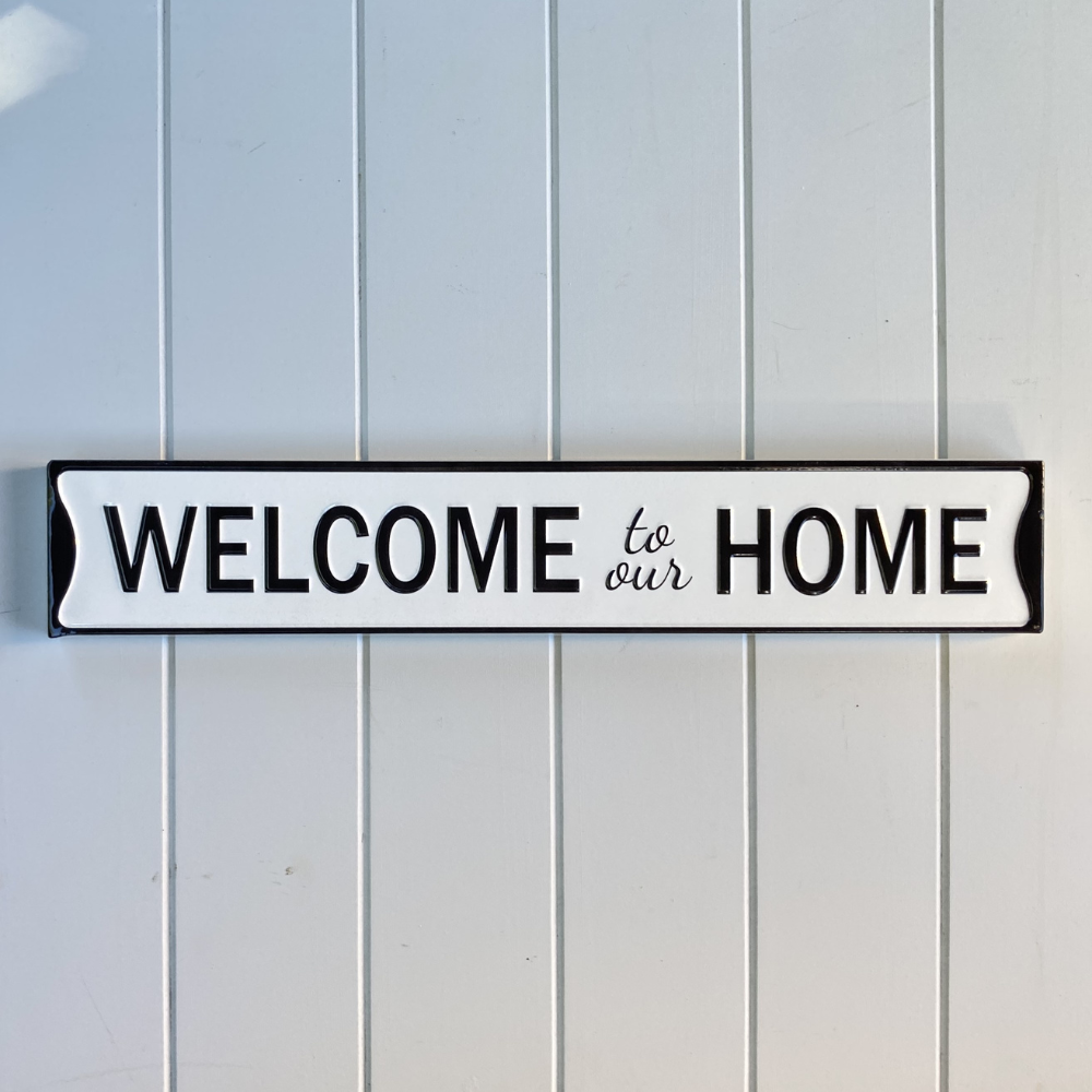 Welcome to our Home Sign – Evelyn and Owl
