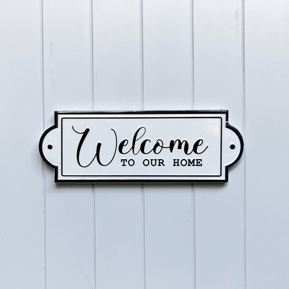 Country Welcome Sign – Evelyn and Owl