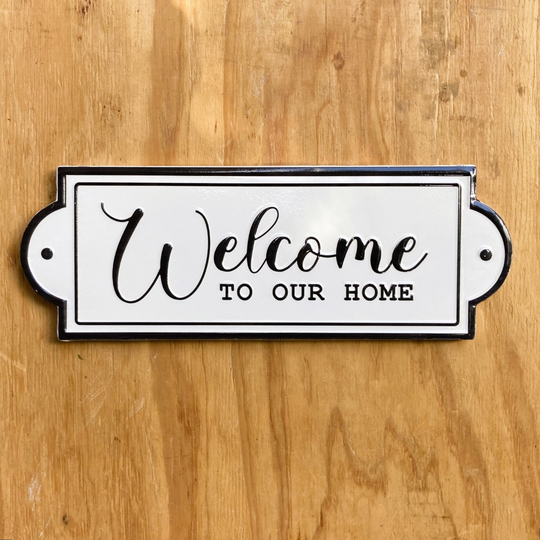 Country Welcome Sign – Evelyn and Owl